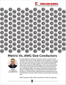 Metric Vs. AWG Size Conductors - Panel Builder US