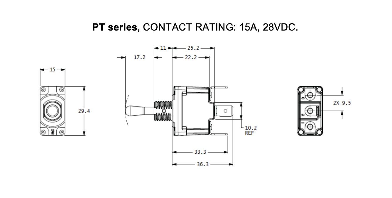 Panel Mounting Electromechanical Switches - Panel Builder US