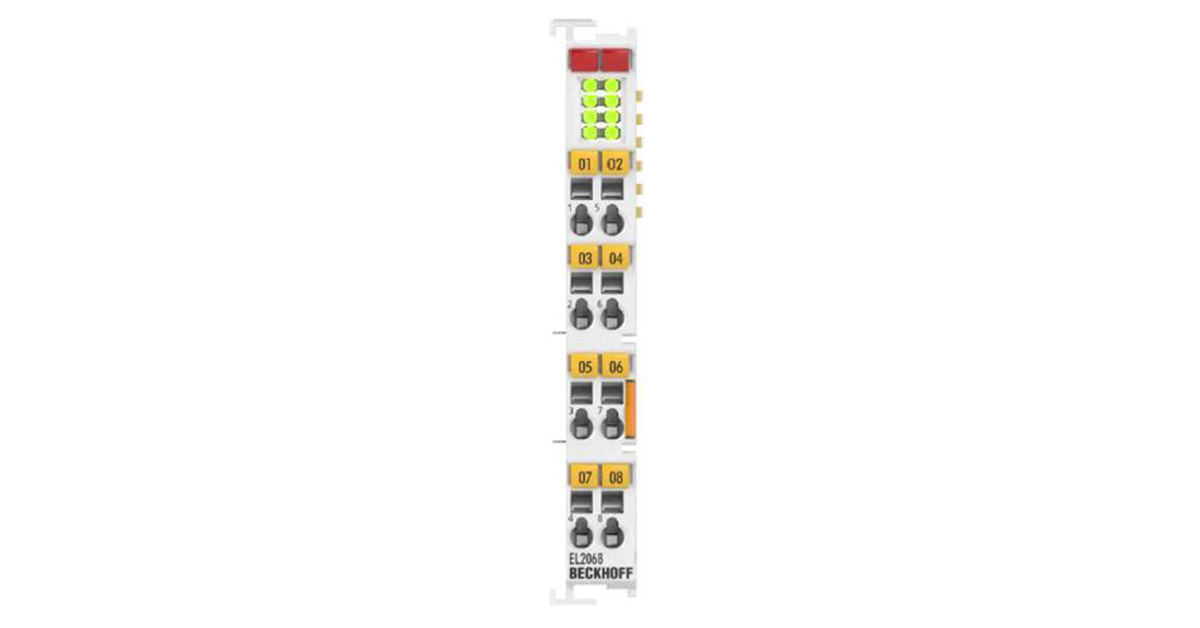 Beckhoff: EL2068 EtherCAT Terminal, 8-Channel Digital Output, with ...