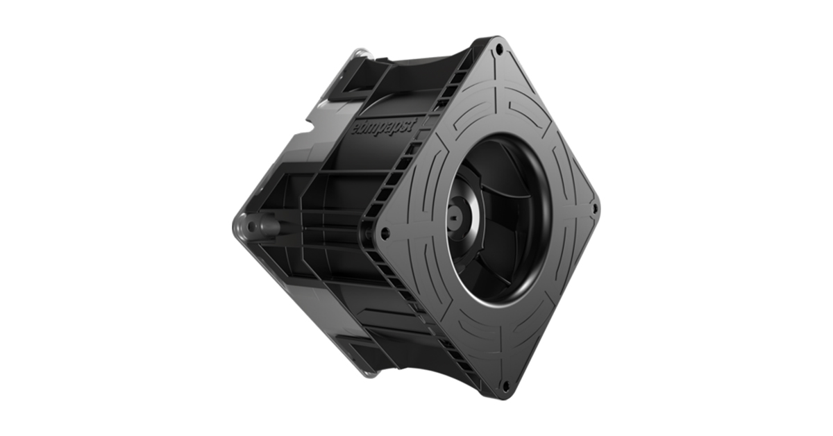 RS: New DiaForce 120mm Diagonal Compact Fan From ebm-papst - Panel ...