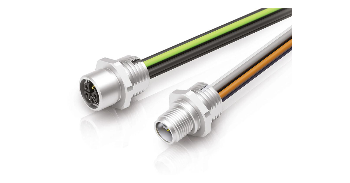 binder: M12 Power Series 824 and 823 Connectors for Voltage and Power ...