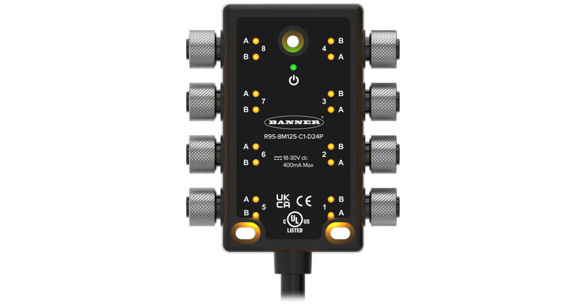Banner Engineering: R95 I/O Junction Block - Panel Builder US