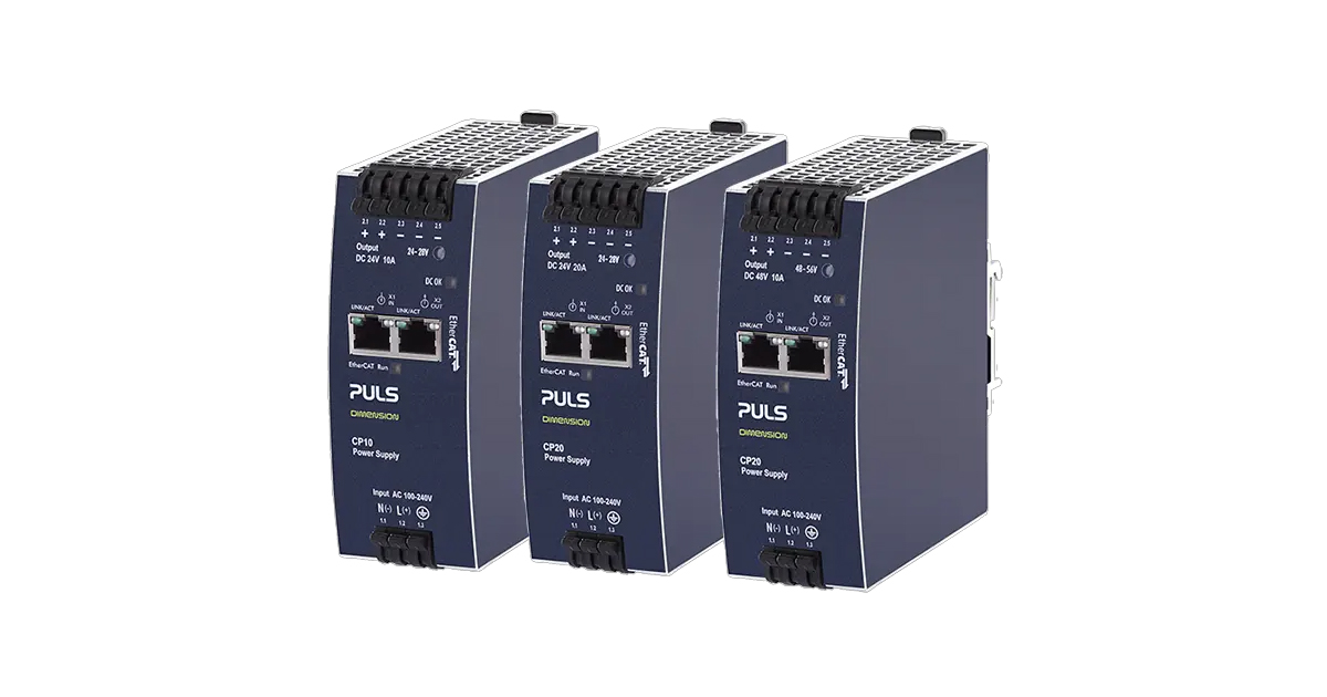 PULS Power: DIN Rail Power Supplies with EtherCAT - Panel Builder US