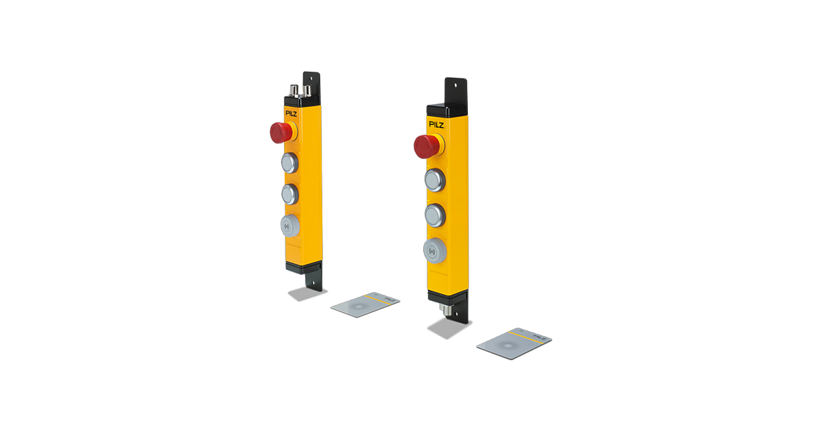 Pilz: Pushbutton Unit PITgatebox with PITreader Card Unit – Control ...