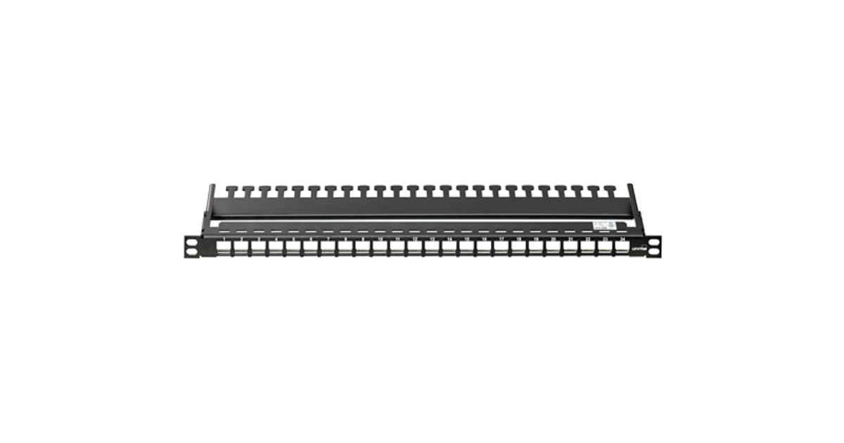 Leviton: New Universal Half RU Patch Panel - Panel Builder US