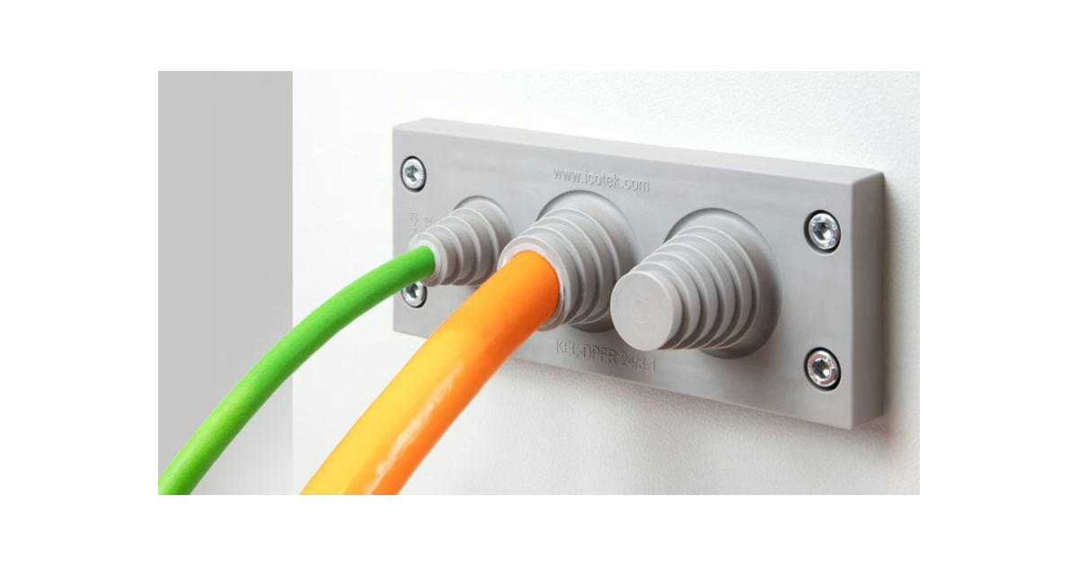 icotek: KEL-DPFR Multi-Range Cable Entry Plates With Pyramid-Shaped ...